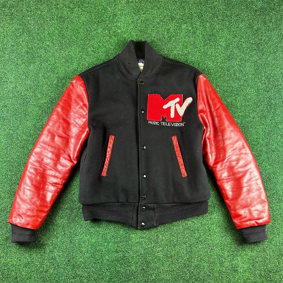 Pyramid | Jackets & Coats | Vintage 984 Mtv Music Letterman Jacket ...